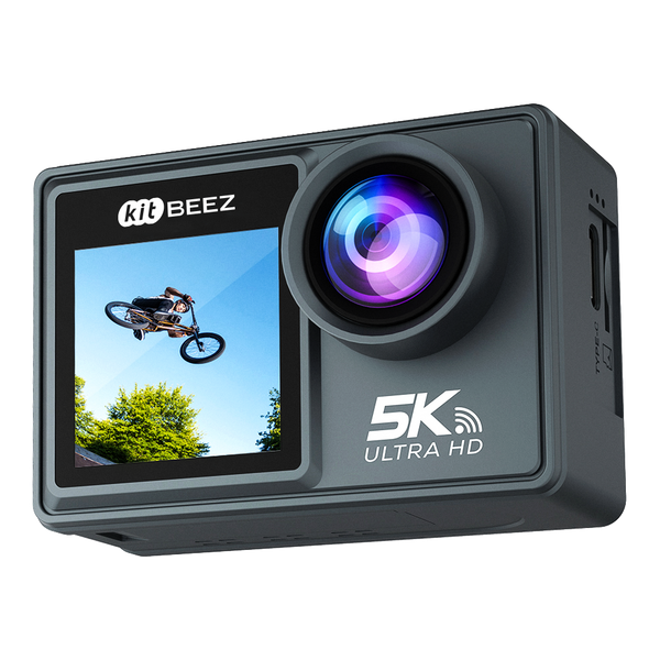KiTBEEZ KA-1 5K 30FPS Dual Screen Waterproof Action Camera