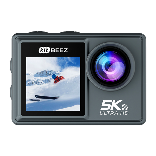 KiTBEEZ KA-1 5K 30FPS Dual Screen Waterproof Action Camera